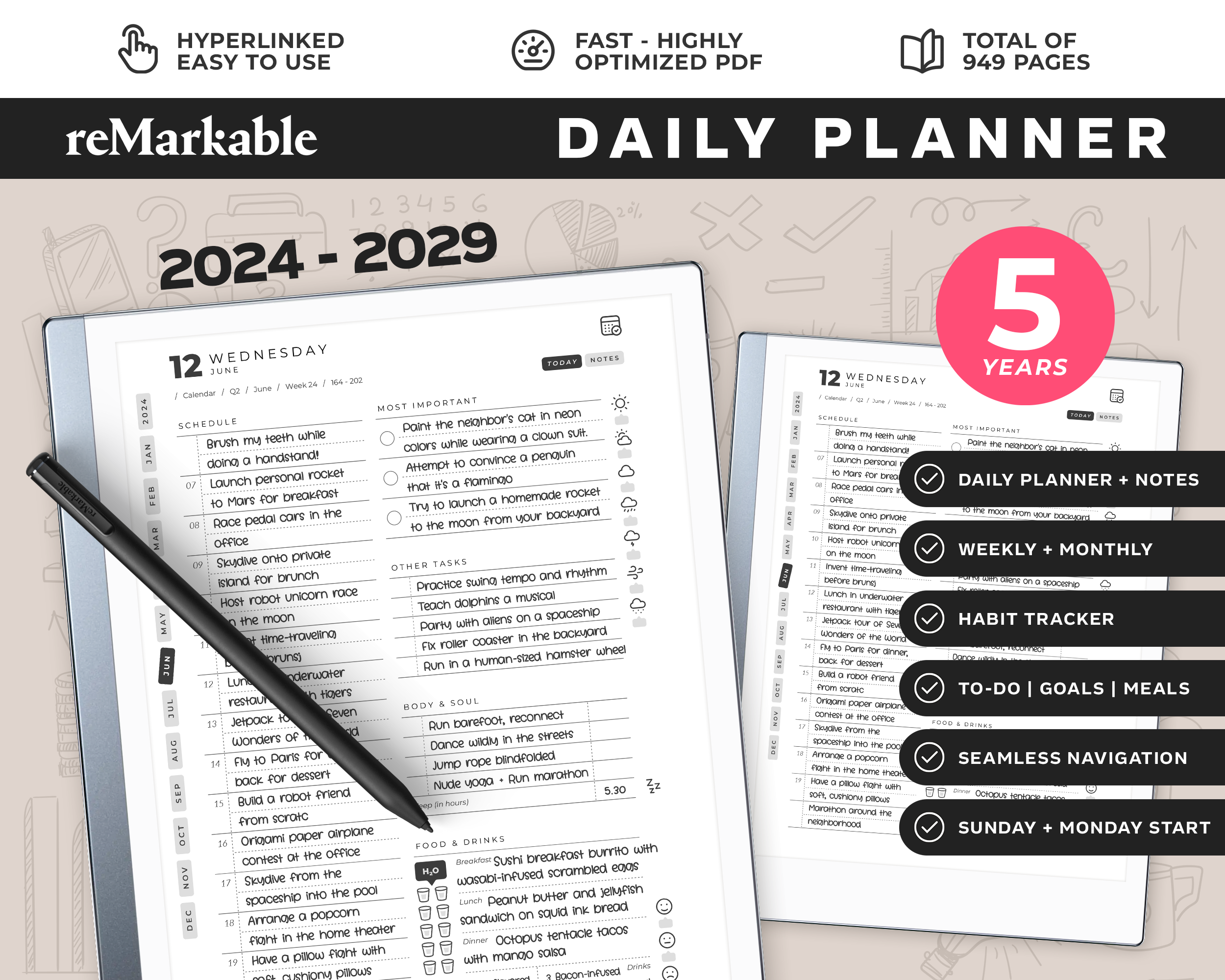 reMarkable Planners and Templates