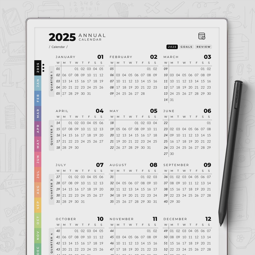 reMarkable Paper Pro Daily Planner 2026 + Free 2027. Next 2 years