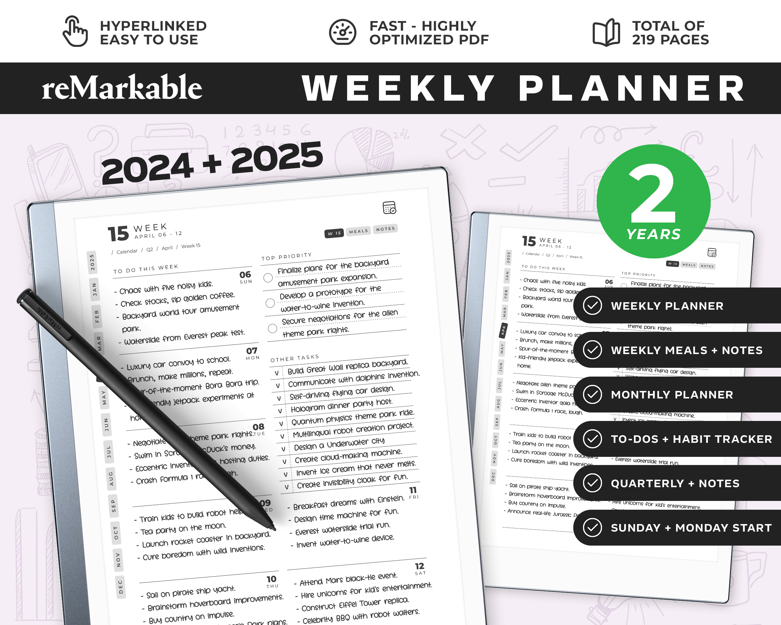 reMarkable Planners and Templates